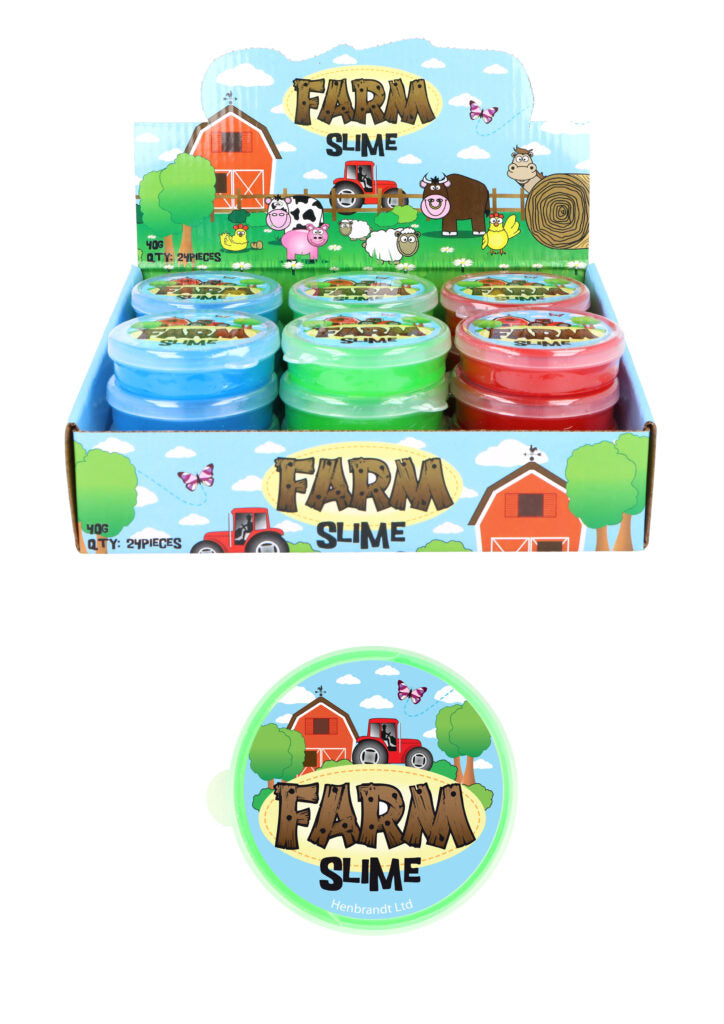 Farm Animal Slime Tub (24) | Wilsons Toys